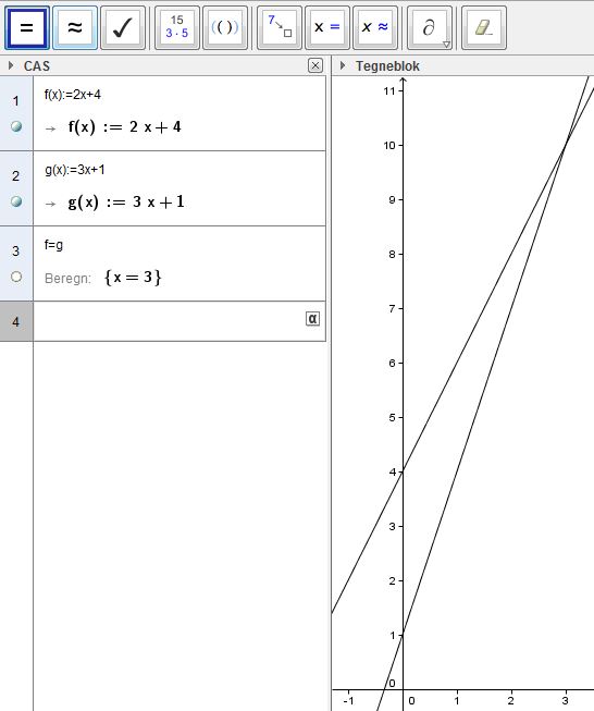 CAS i GeoGebra – Geogebrakursus.dk