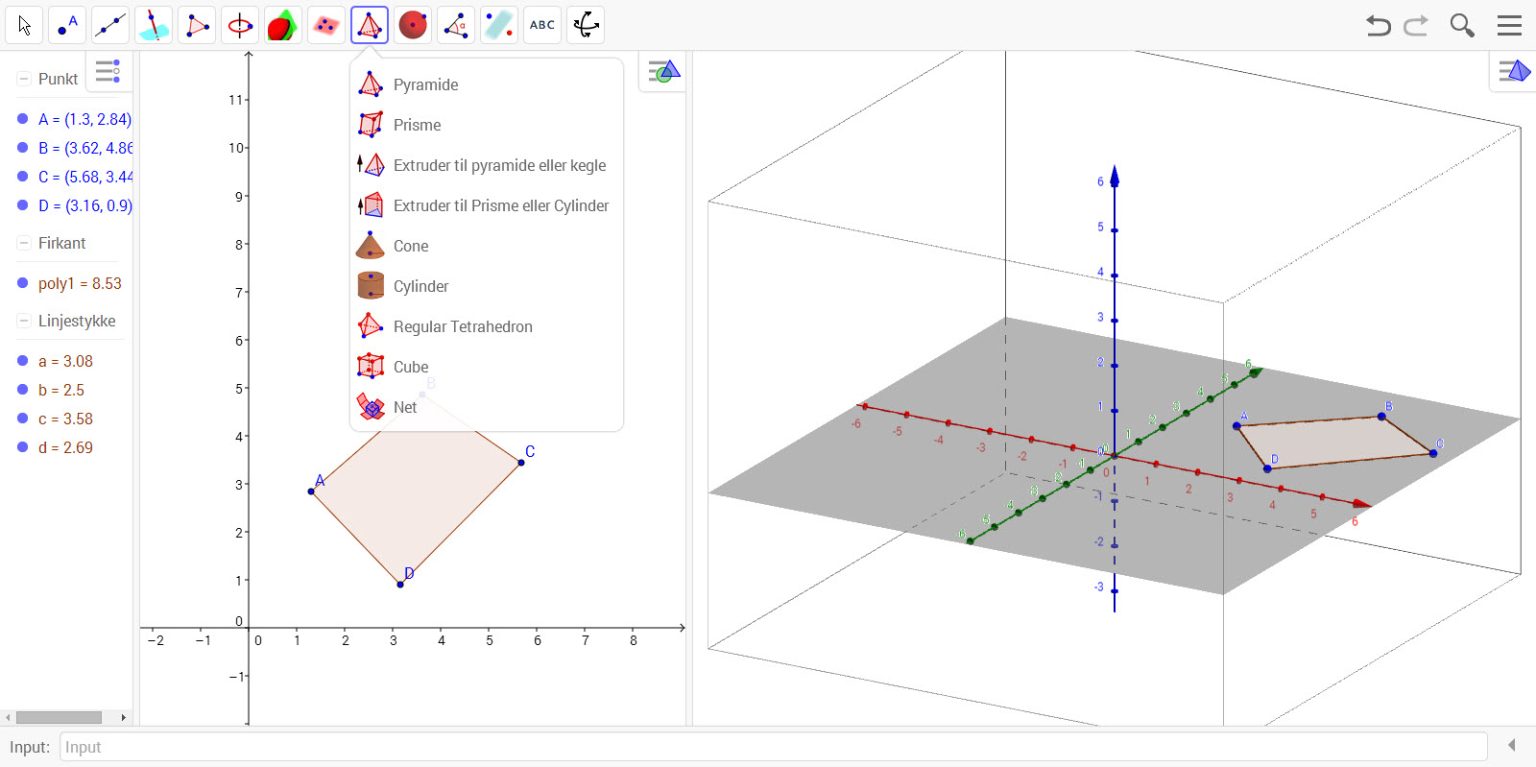 Opstartsøvelser i Geogebra – Geogebrakursus.dk